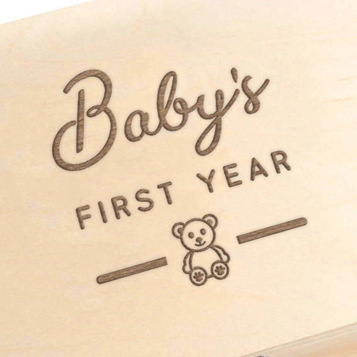Engraved baby's First Year Baby Keepsake - Etsy