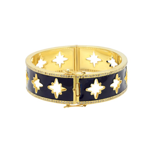 Enamel Cuff Bracelet - Etsy