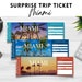 Printable, Editable MIAMI Surprise BOARDING Pass TICKET Template, Trip ...