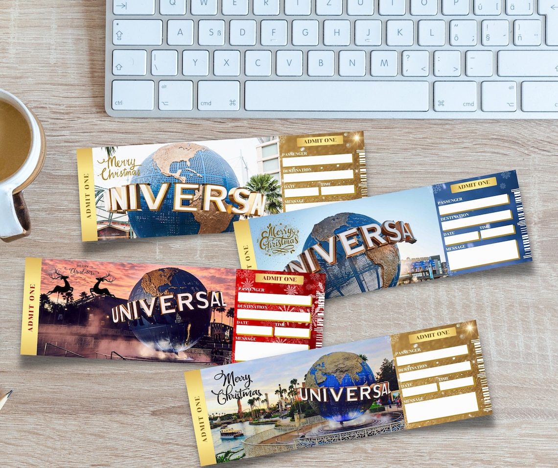Universal Studios Trip Ticket Surprise (printable, Editable PDF) - Etsy