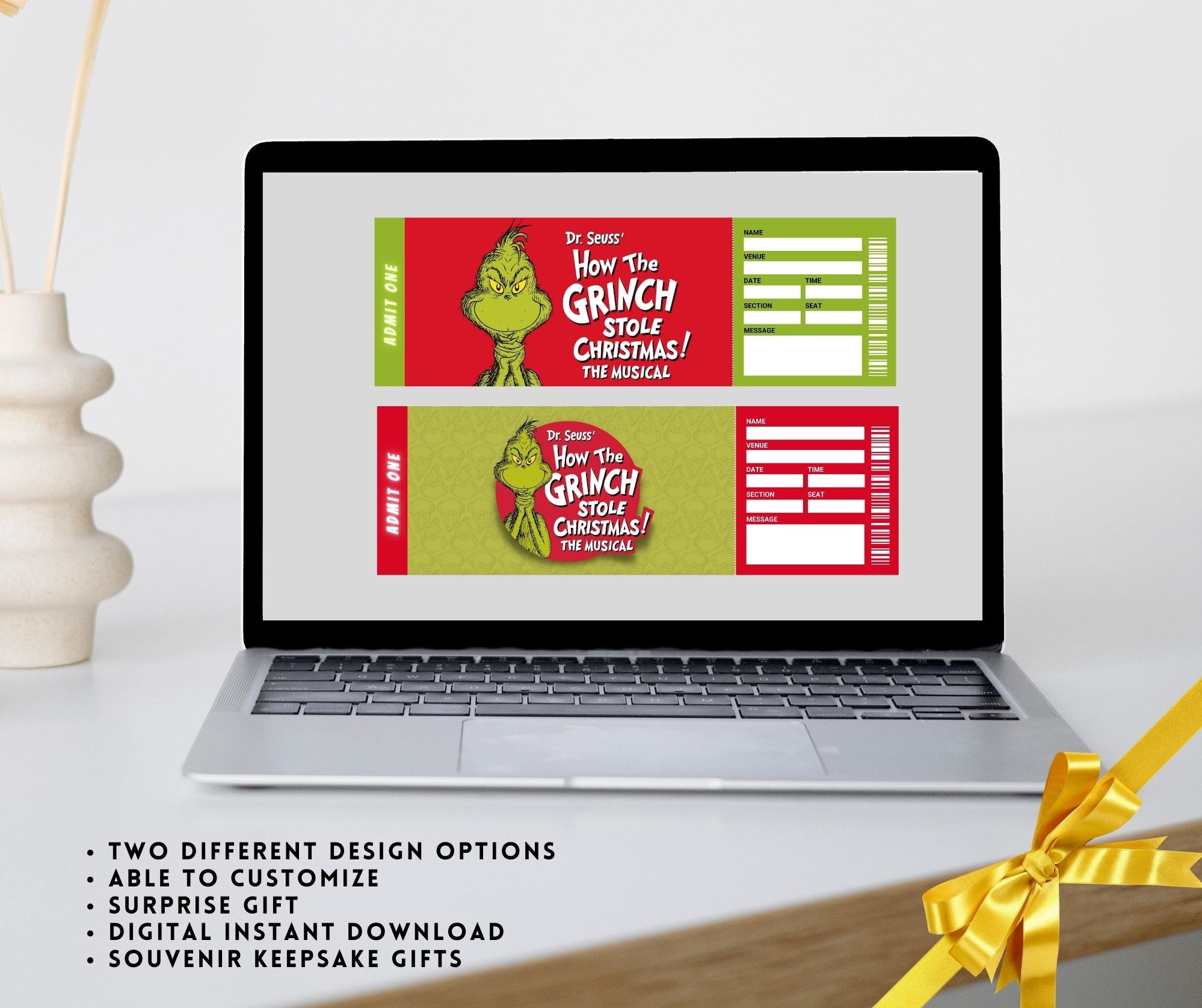 Printable How the GRINCH Stole Christmas BROADWAY Surprise - Etsy