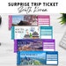 Printable BUILDING BLOCKS Theme Park Gift Ticket Surprise Trip Reveal ...