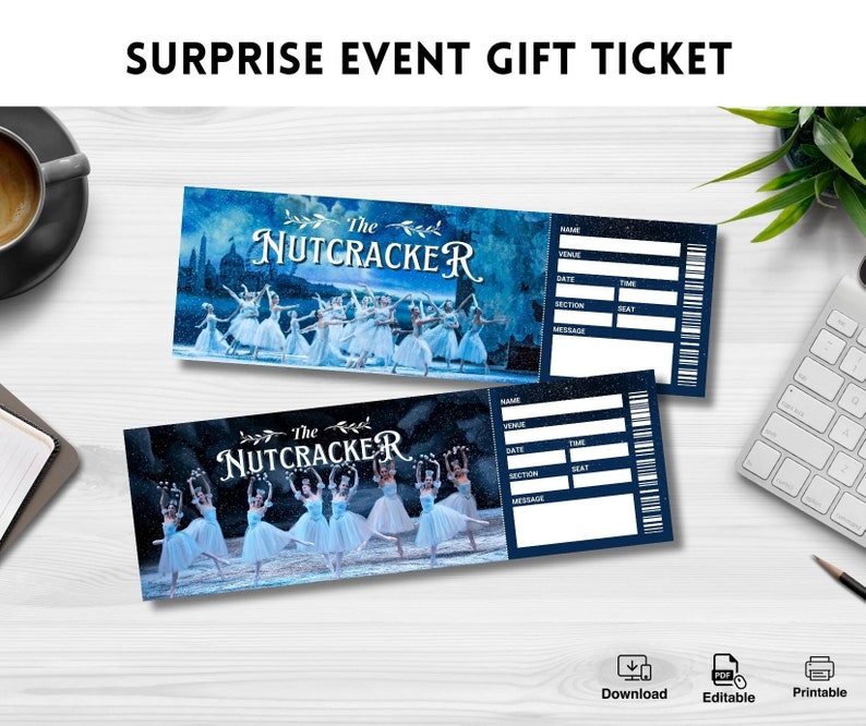 Printable the NUTCRACKER BROADWAY MUSICAL Ballet Surprise - Etsy