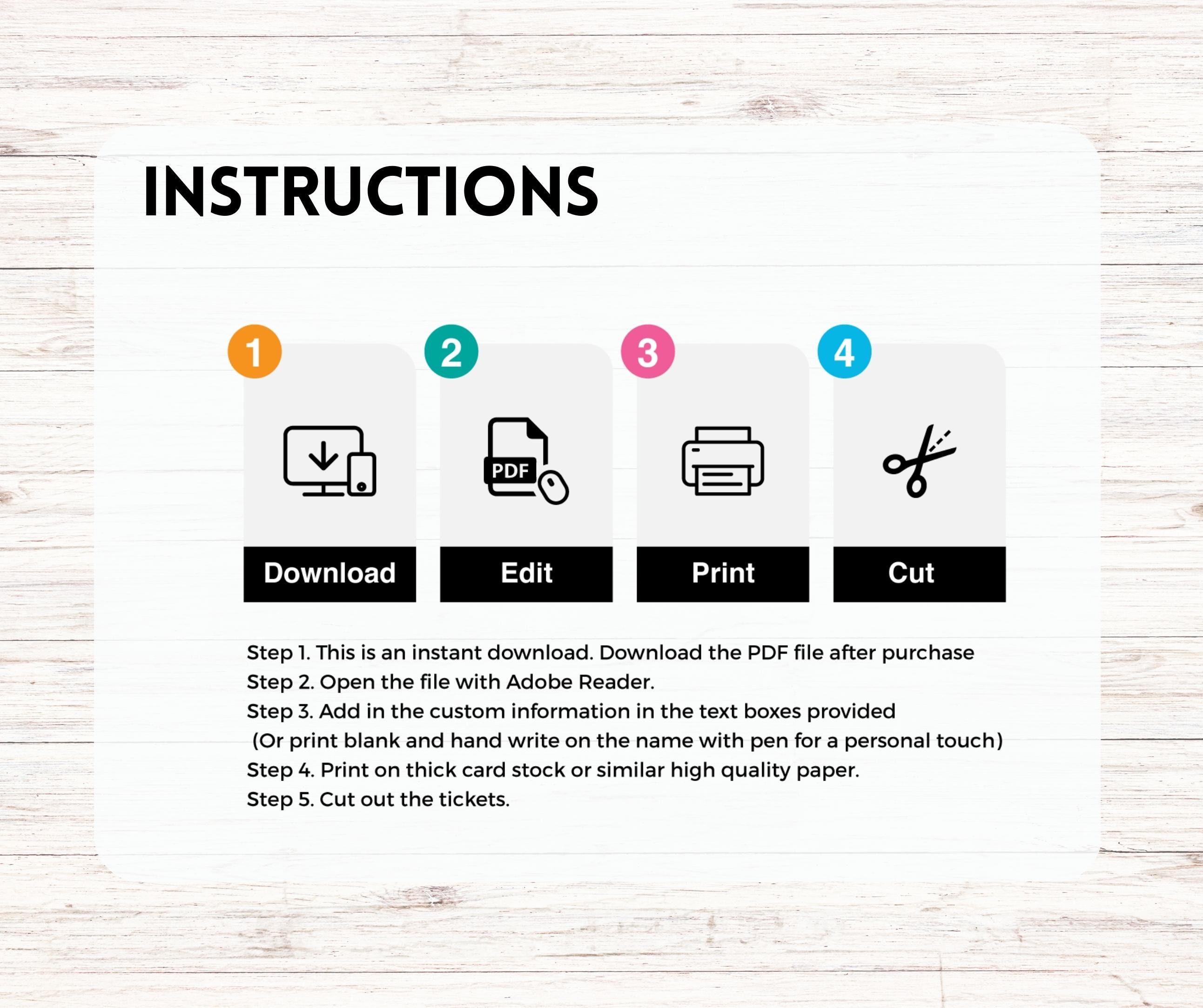 Printable, Editable ROME Surprise BOARDING Pass TICKET, Trip Ticket to ...