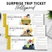 Printable Editable HOLLYWOOD Surprise BOARDING Pass TICKET - Etsy