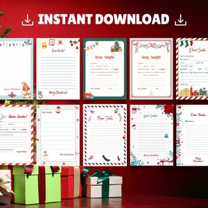 Printable Christmas Kids LETTER to SANTA Claus Letter to Santa Kids ...