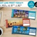 Printable, Editable MIAMI Surprise BOARDING Pass TICKET Template, Trip ...