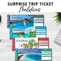 Printable, Editable INDIA Surprise Boarding Pass TICKET, Vacation ...