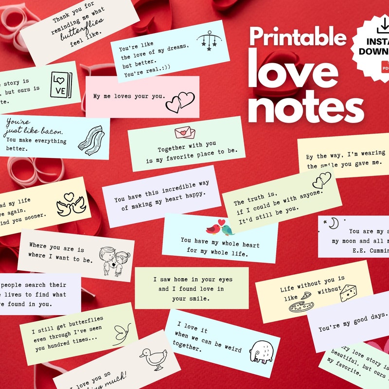 Valentine Note - Etsy