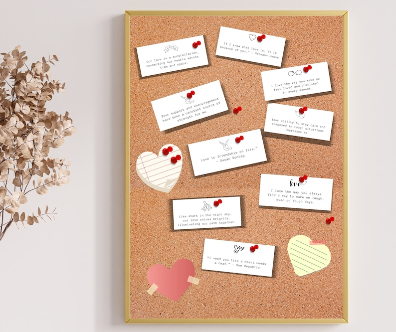 365 Love Notes Set: Daily Printable Messages for Couples - Etsy