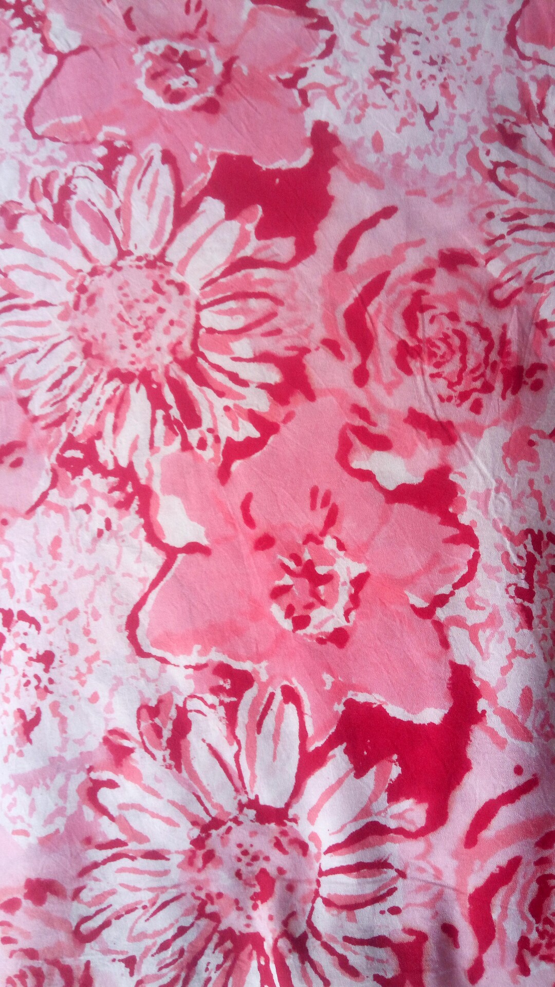Block Printed Fabric, Pink Block Print Fabric, Handprinted Fabric ...