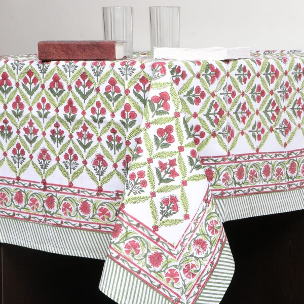 Block Print Tablecloth - Etsy