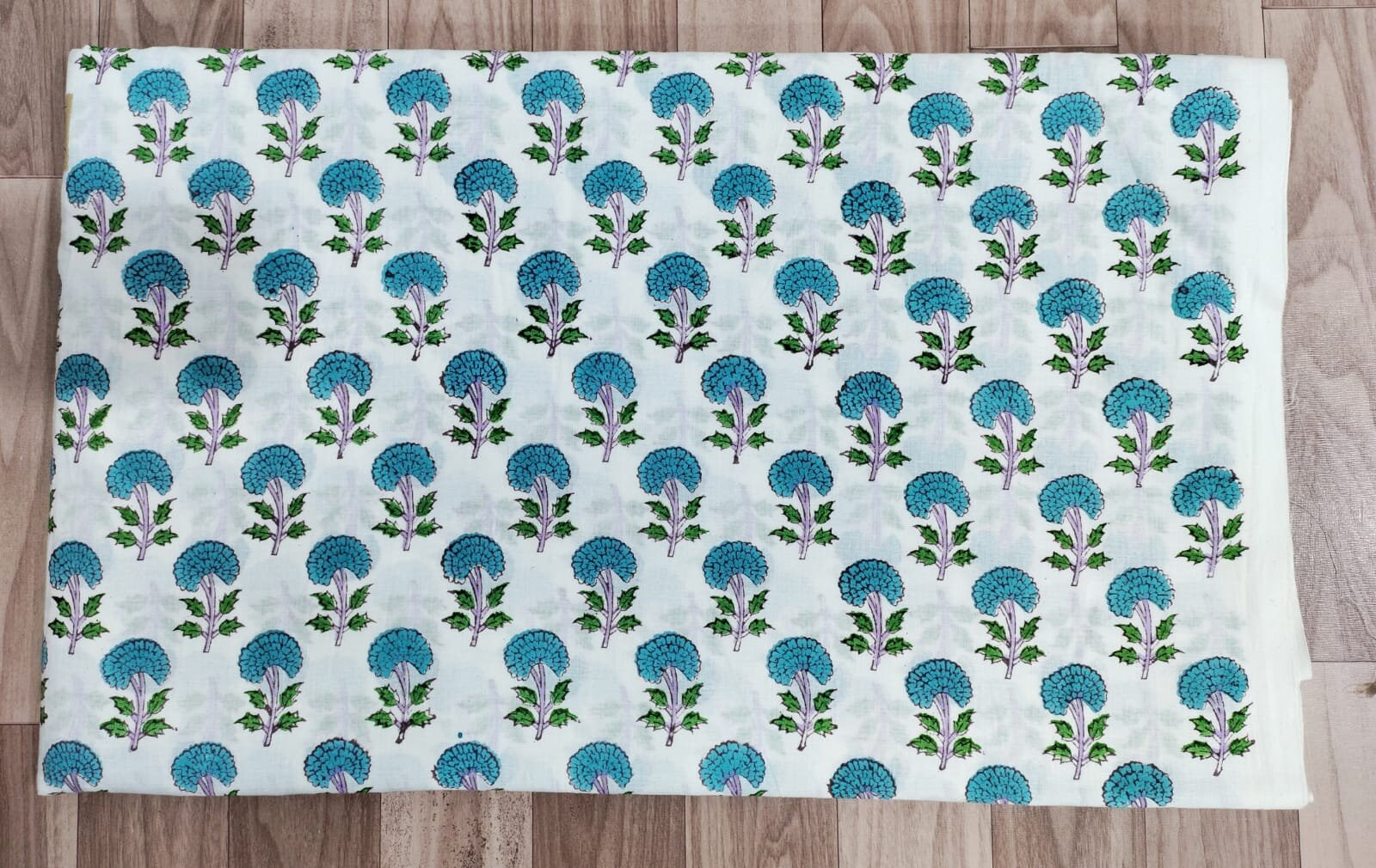 Craft Supplies & Tools Sewing & Fiber Handprinted Fabric Block Printed ...