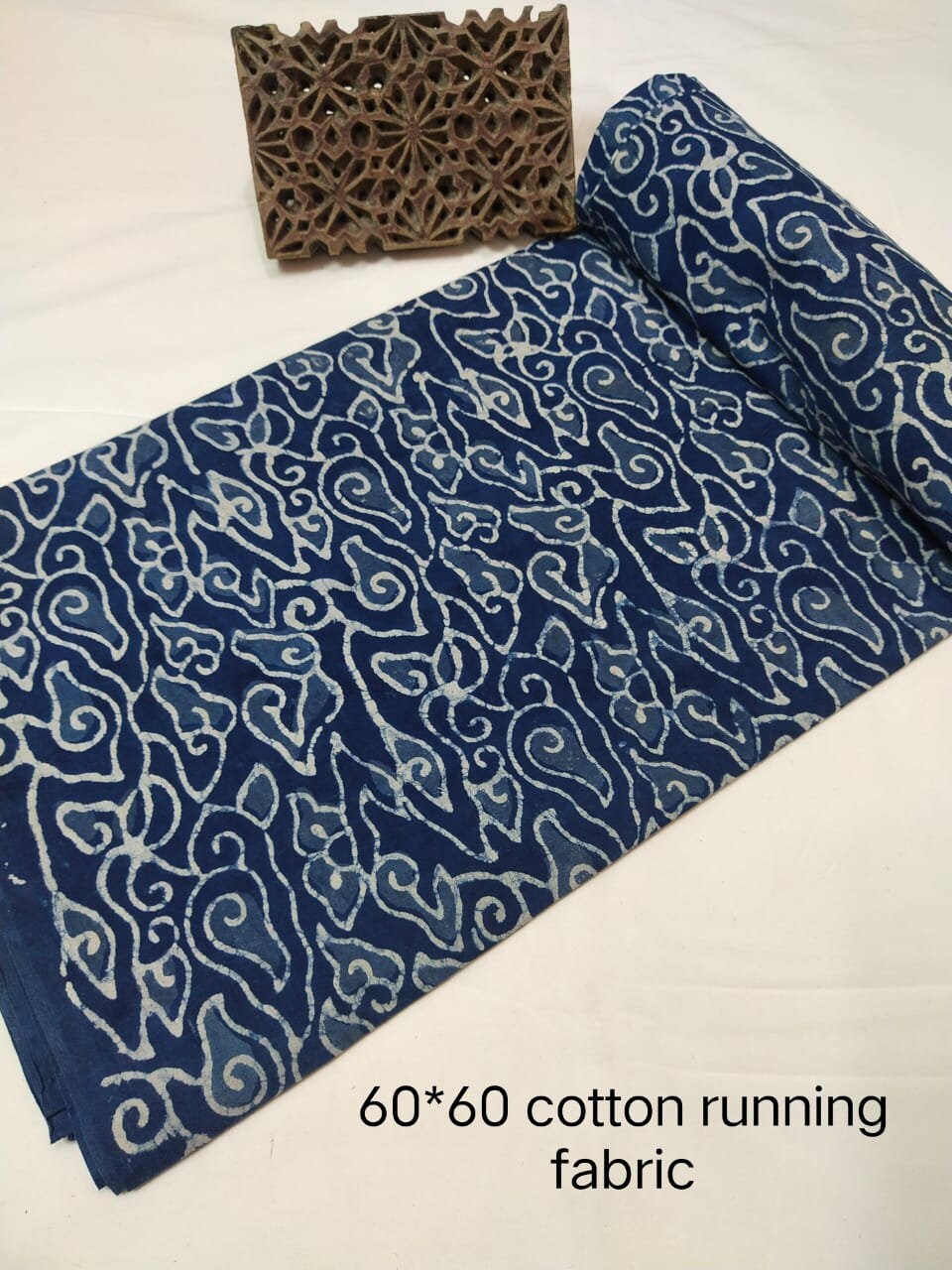 Block Print Fabric Handprinted Fabric 10 Yards Block Printed Fabric ...