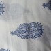 Block Printed Fabric, Blue Block Print Fabric, Handprinted Fabric ...