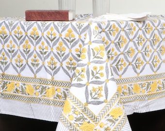 Block Print Tablecloth | Etsy