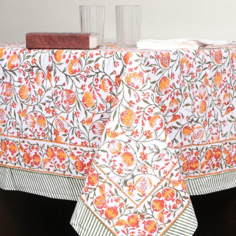 Block Print Tablecloth - Etsy