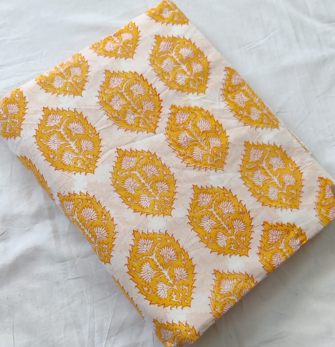 Summer Dress Materials Women Clothes Fabric Hand Printed - Etsy Australia