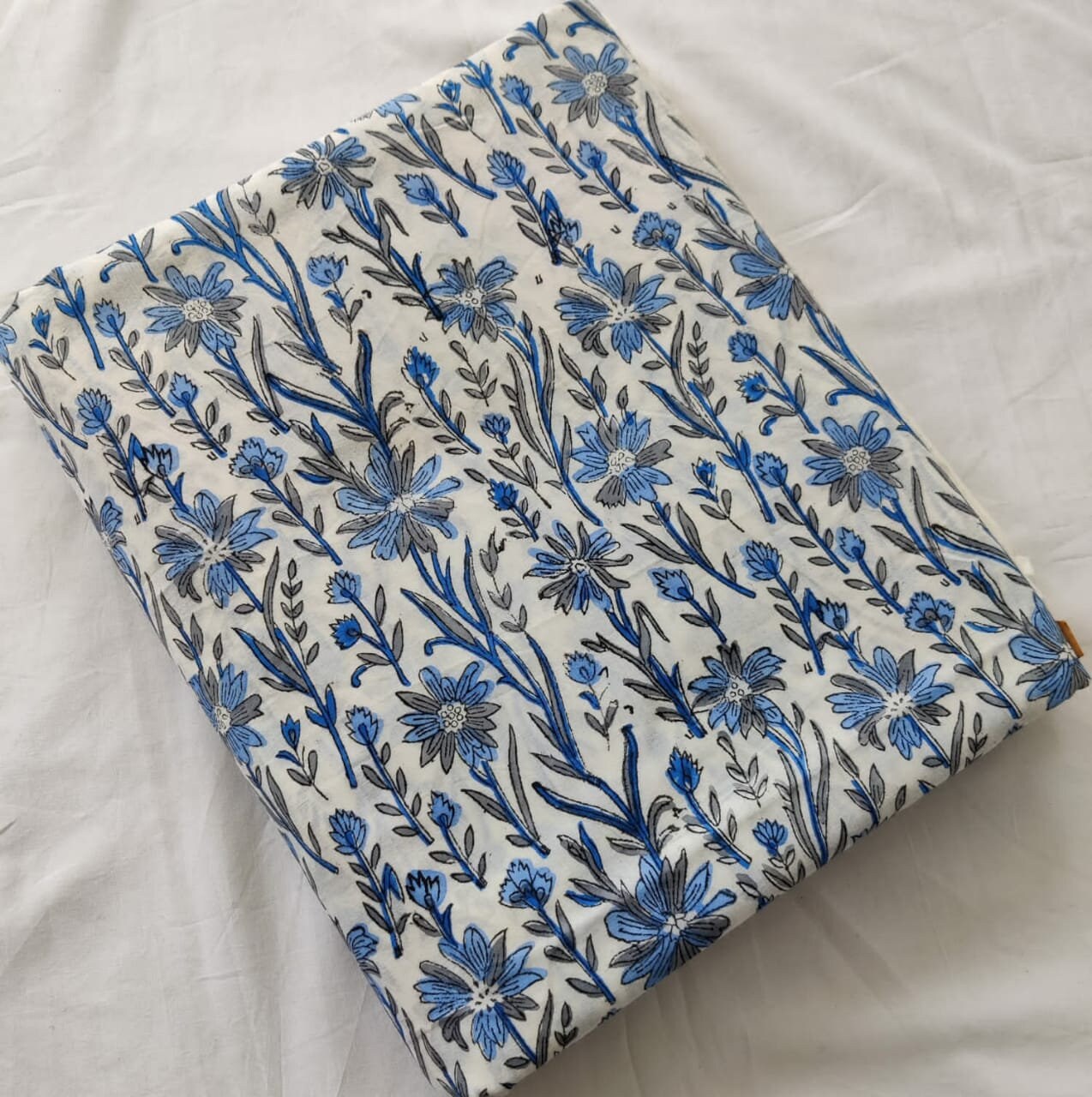 Craft Supplies & Tools Sewing & Fiber Handprinted Fabric Block Printed ...