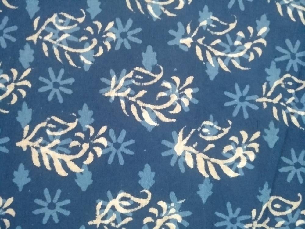 Block Print Fabric Handprinted Fabric 10 Yards Block Printed Fabric ...