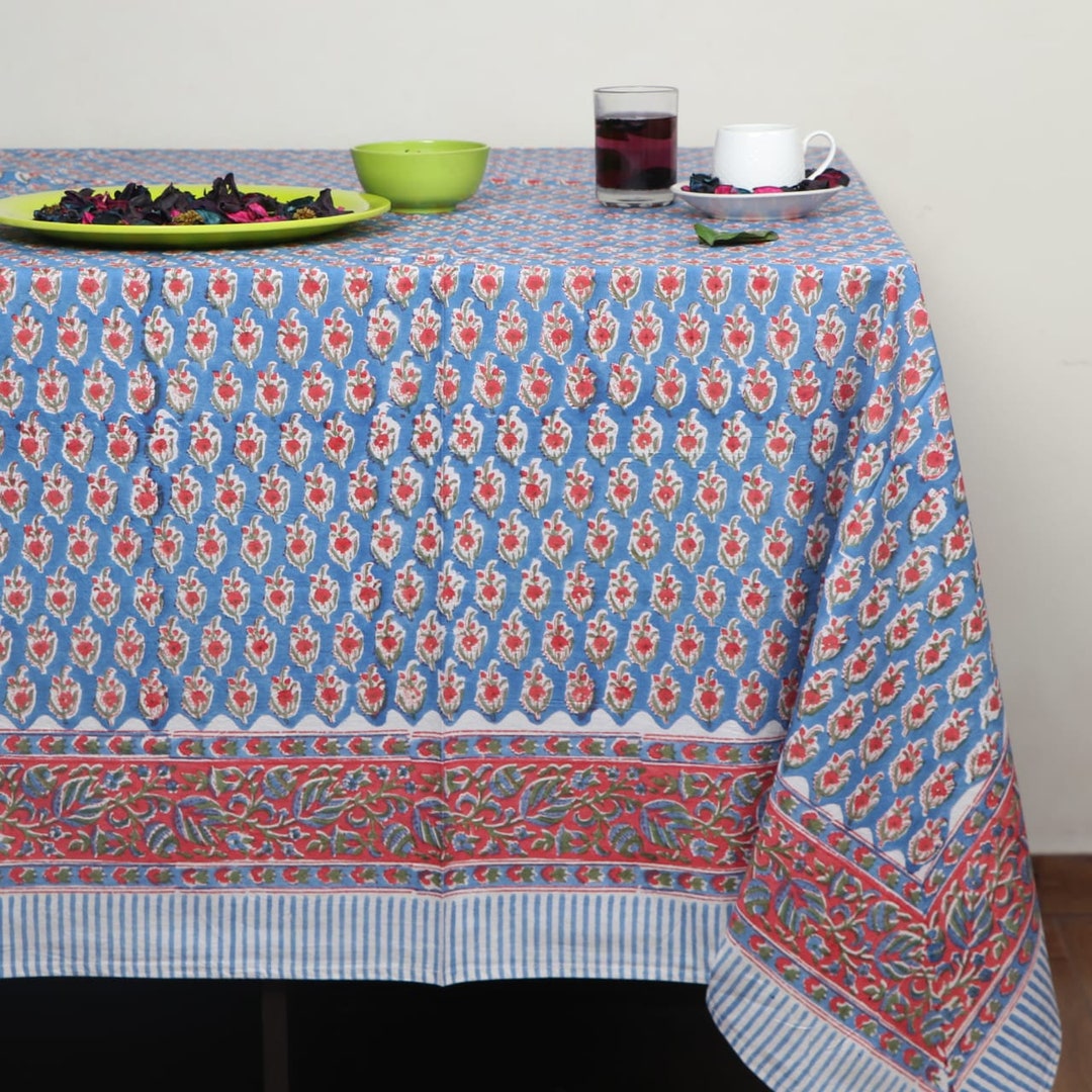 Dining Table Boho Décor, French Provence Table Cover, Beach House Table ...