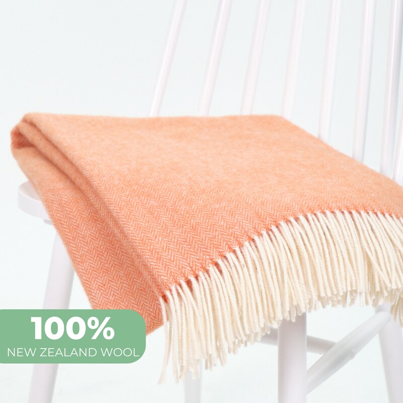 Peach Throw - Etsy