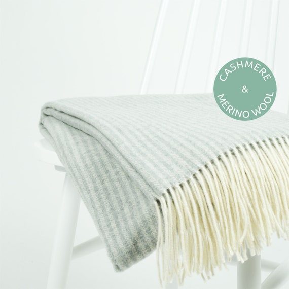 Cashmere Merino Wool Light Grey Natural Scandinavian - Etsy