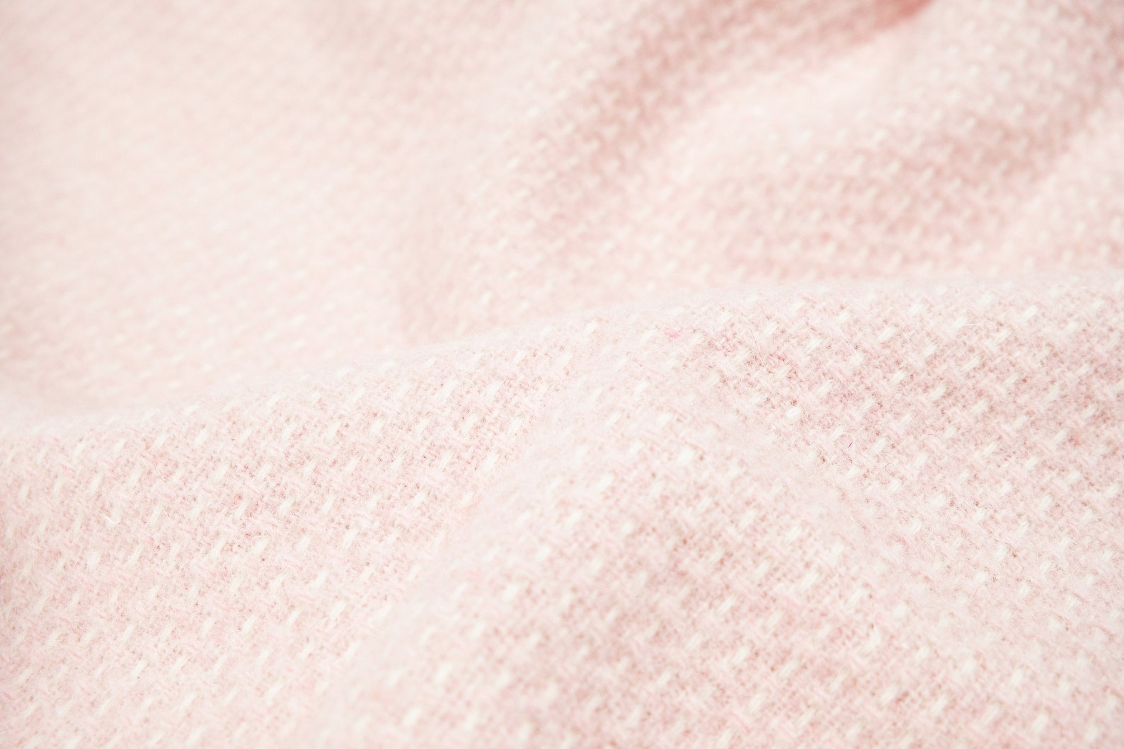 Pastel Light Pink Merino Wool Textured Solid Color Weave Large | Etsy