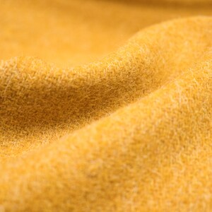 Mustard Yellow Natural Sheep Wool High Quality Solid Plain Color Large ...