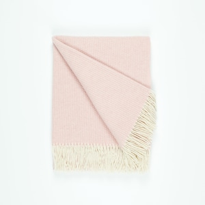 Pastel Light Pink Merino Wool Textured Solid Color Weave Large - Etsy