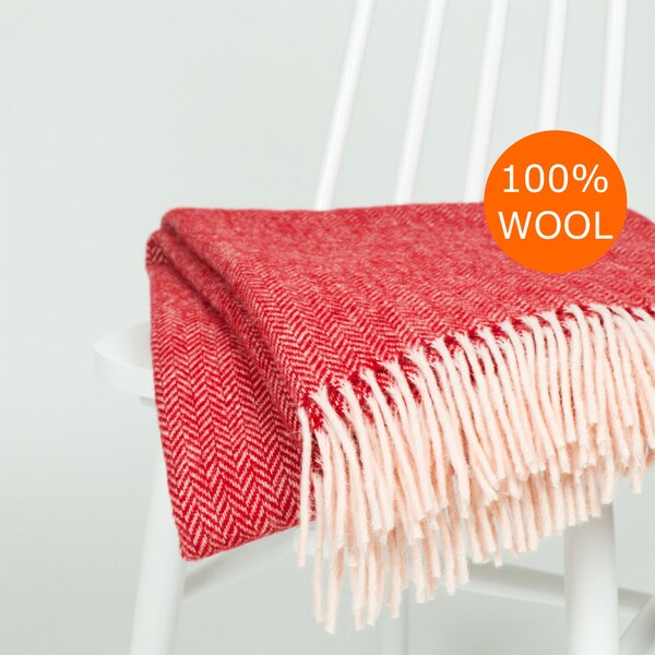 Red Plaid Sofa Throw - Etsy