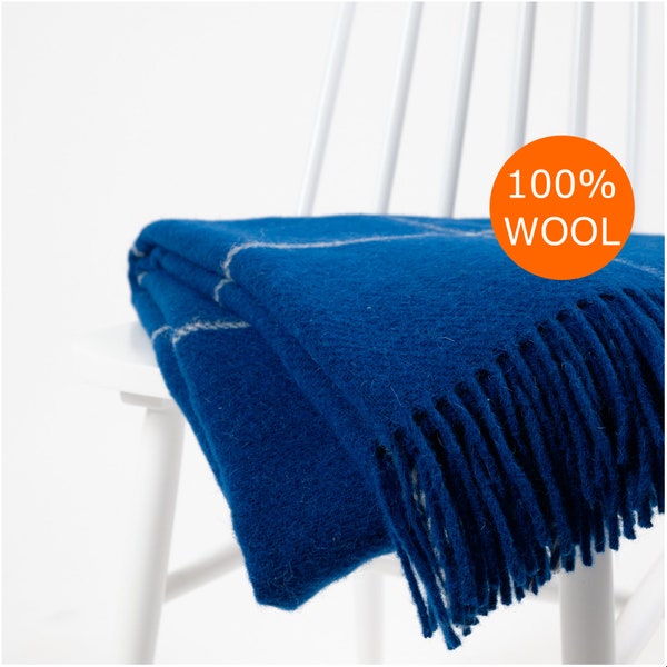 Royal Blue Throw Blanket - Etsy