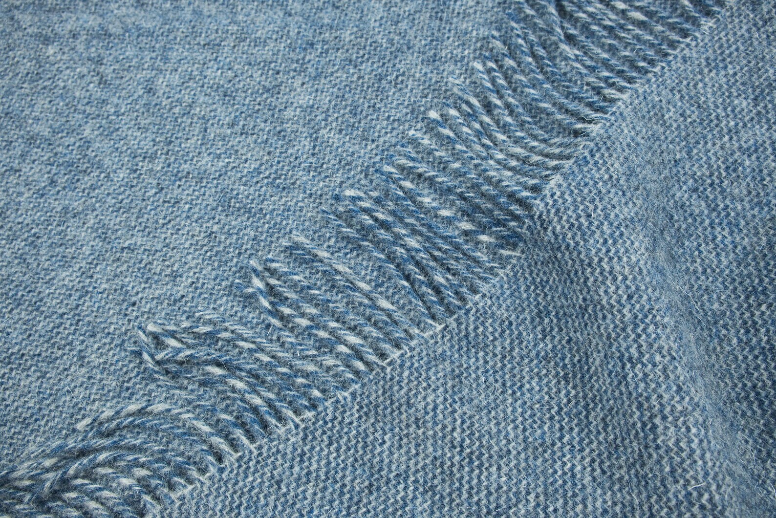 Scandinavian Dark Blue Solid Natural Sheep Wool Monochrome - Etsy