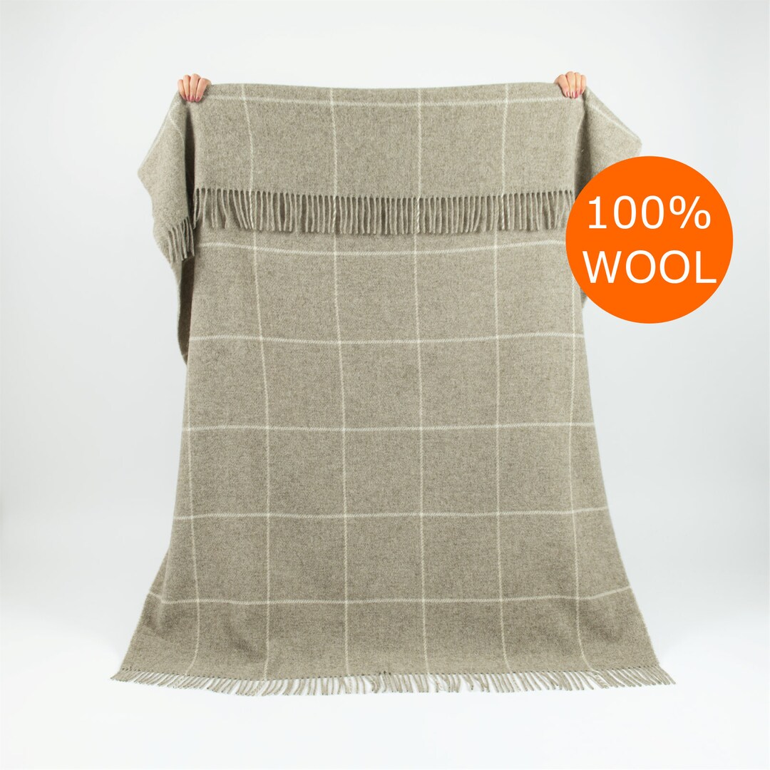 Minimalist Scandinavian Home Style Natural Sheep Wool Light Brown Beige ...