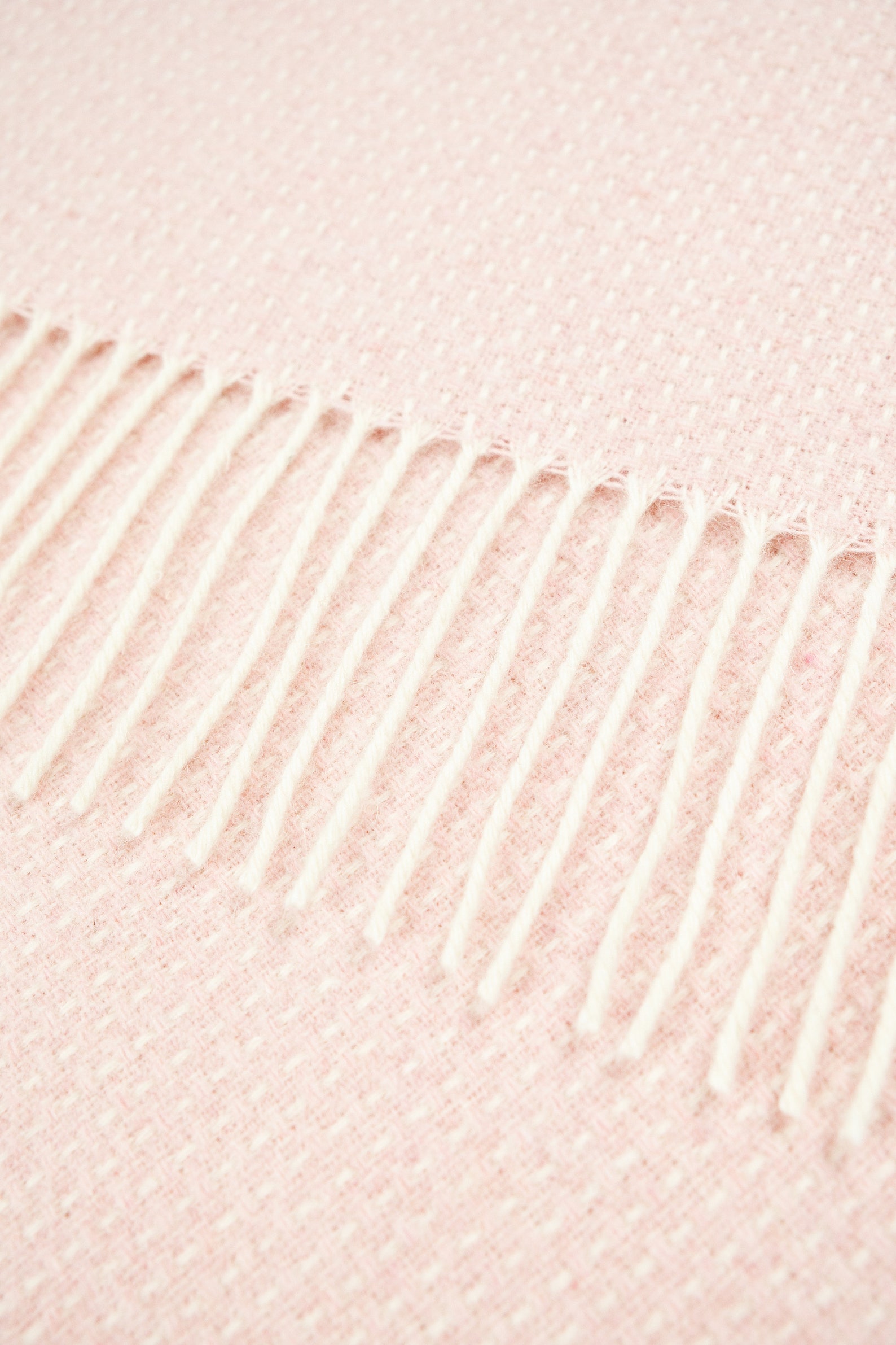 Pastel Light Pink Merino Wool Textured Solid Color Weave Large | Etsy