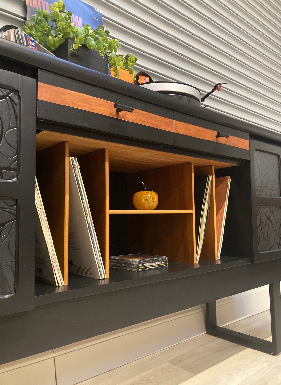 SOLD. Nathan Sideboard, Media Unit, Record Player Stand/vinyl Album ...
