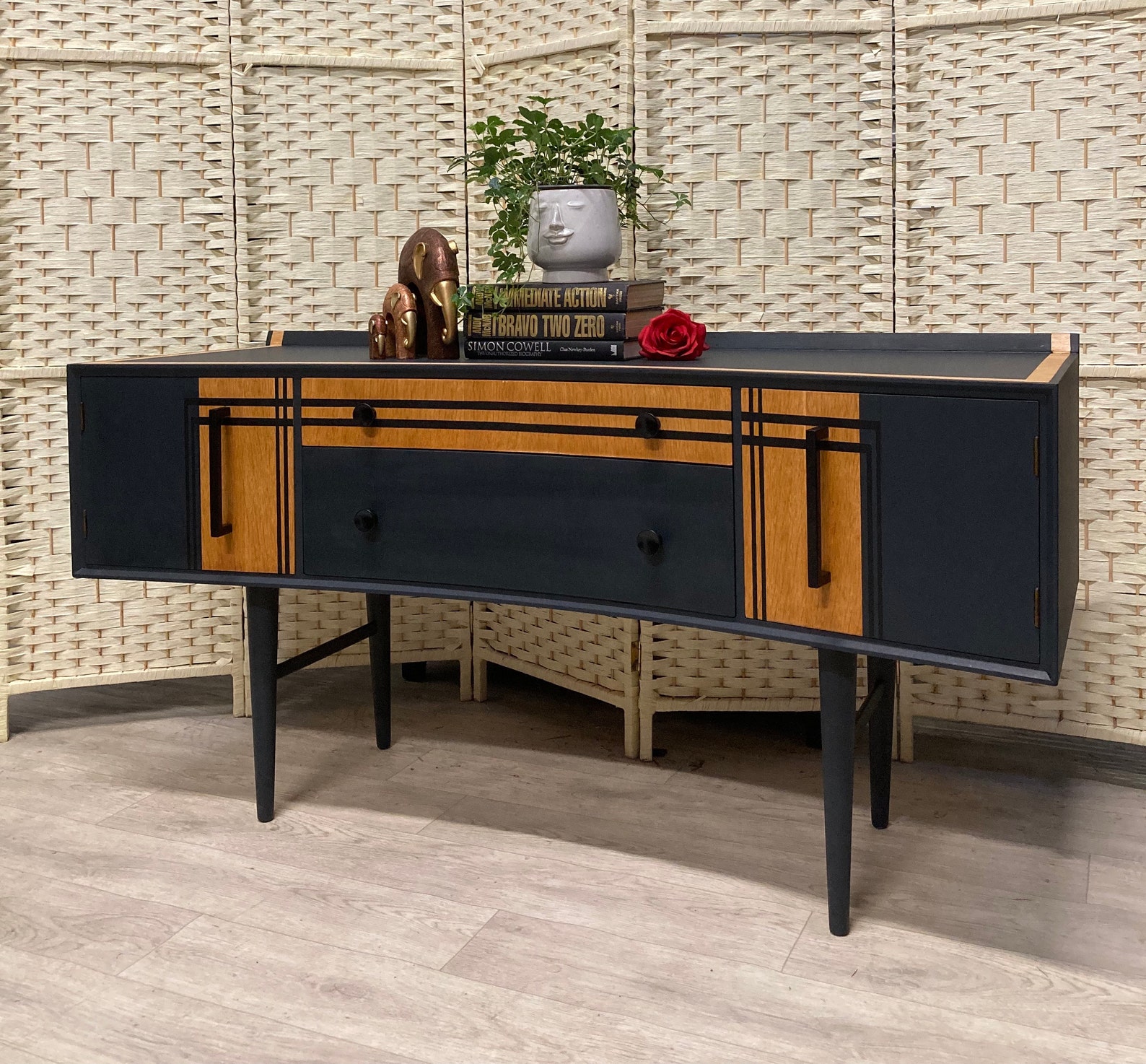 SOLD. Retro Mid Century Modern Meredew Sideboard/dressing Table. Hand ...