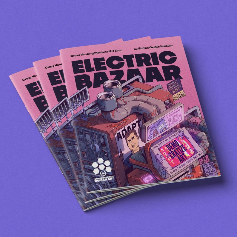 Electric Bazaar Art & Illustration Zine - Etsy