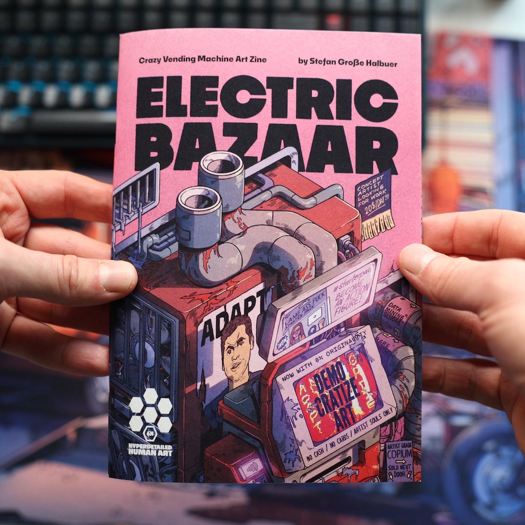 Electric Bazaar Art & Illustration Zine - Etsy