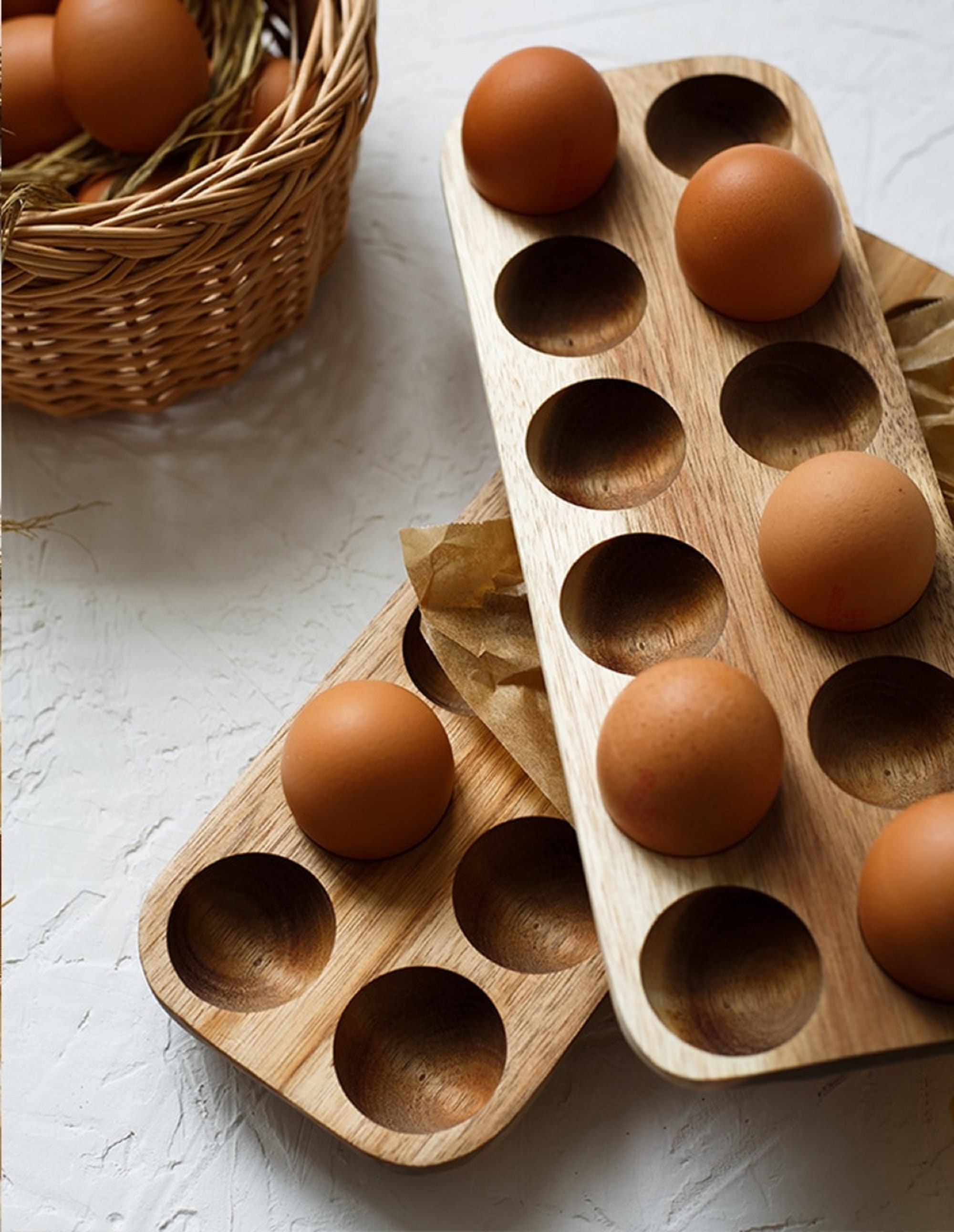 Wooden Egg Storage Box