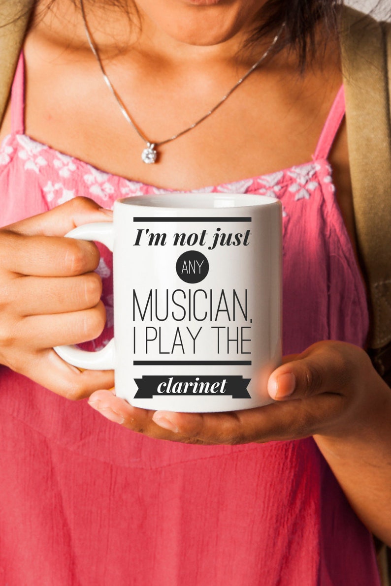 Gift Mug for Clarinet Player, Gifts or Her Him, Holiday Gift, Custom ...