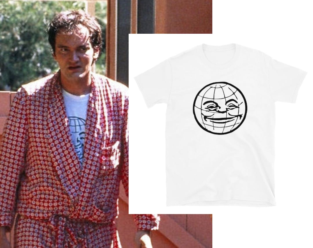Smiling Globe T-shirt Worn by Jimmie Dimmick quentin Tarantino Pulp ...