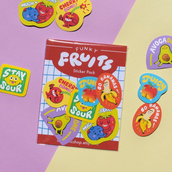 Fruit Stickers - Etsy