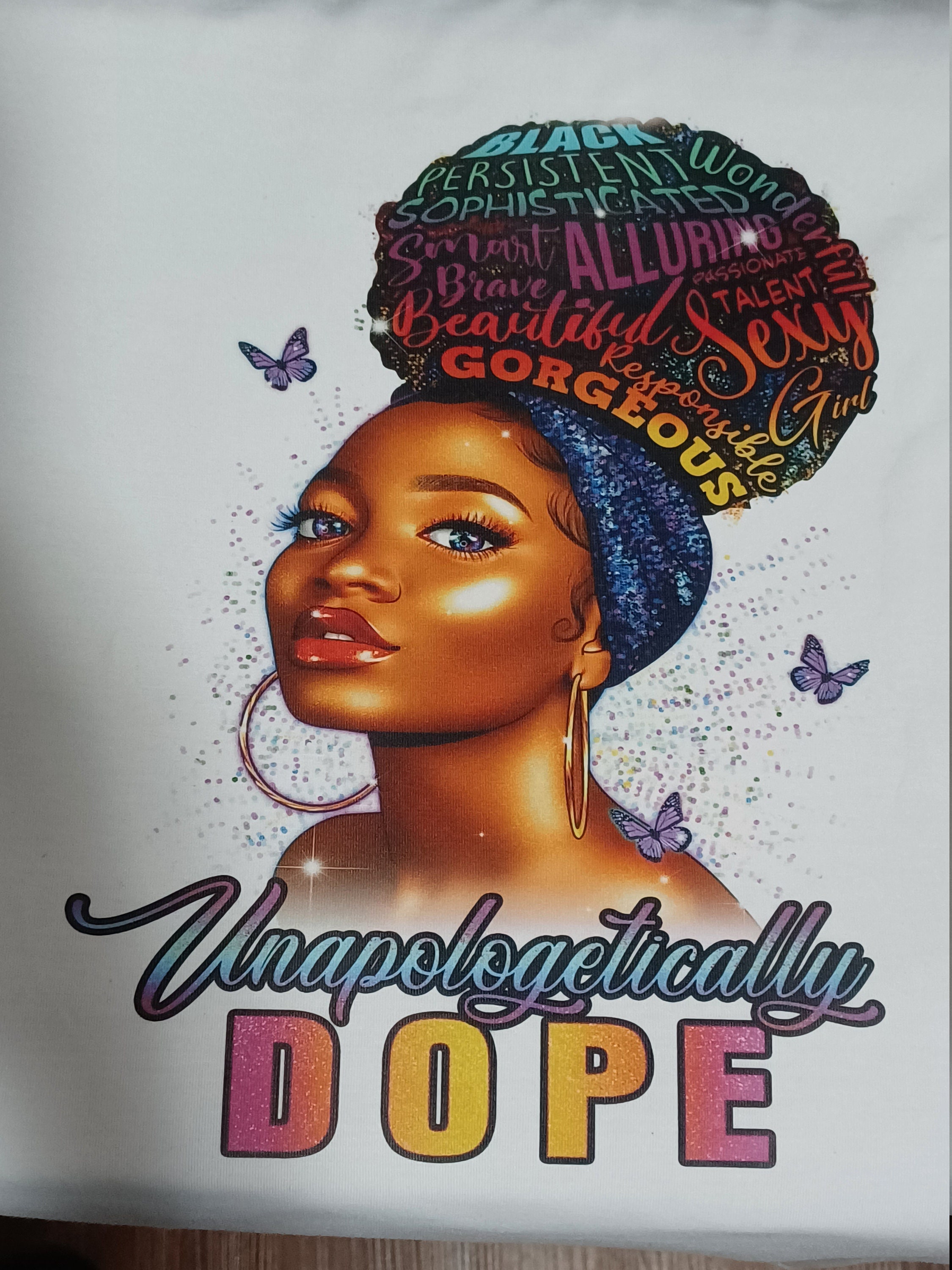 Sin disculpas Dope-Black Girl Shirt-Black Girl Magic Shirt-Woman Custom ...