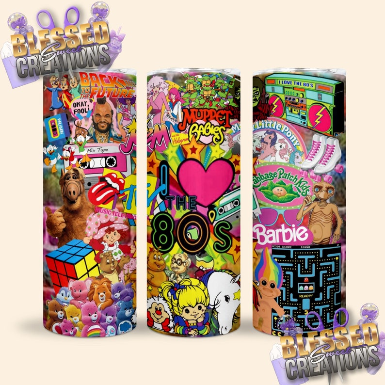 I Love the 80s Tumbler-80s Tumbler-80s Retro Tumbler-retro Cartoon ...