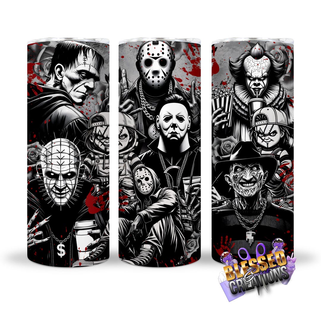 Halloween Horror Tumbler-scary Movie Tumbler-halloween Cup-horror Movie ...