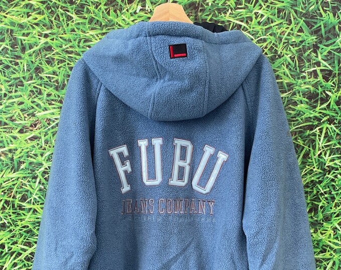 Vintage Fubu Jeans Company Big Embroidery Logo Hoodies code:kar - Etsy