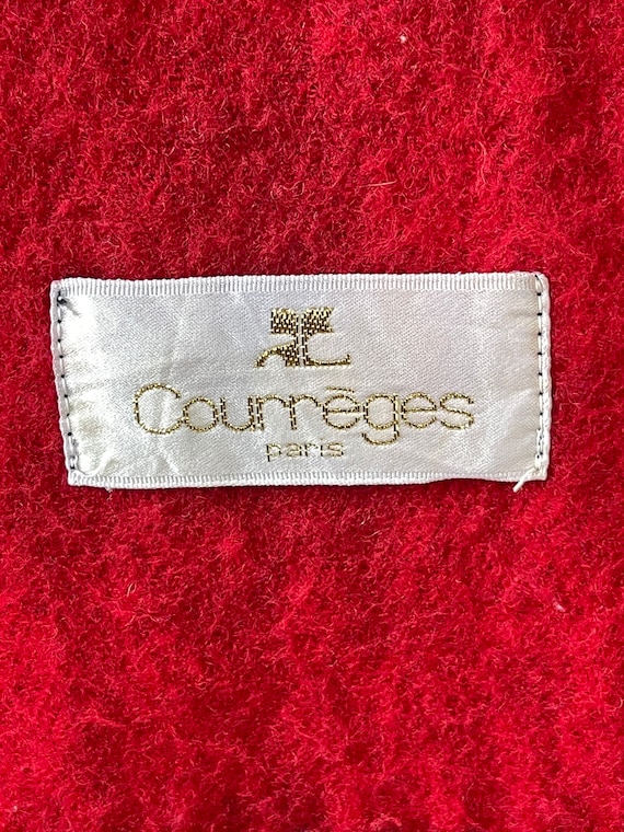 Courreges Paris Embroidery Logo Scarf Muffler (code:K… - Gem