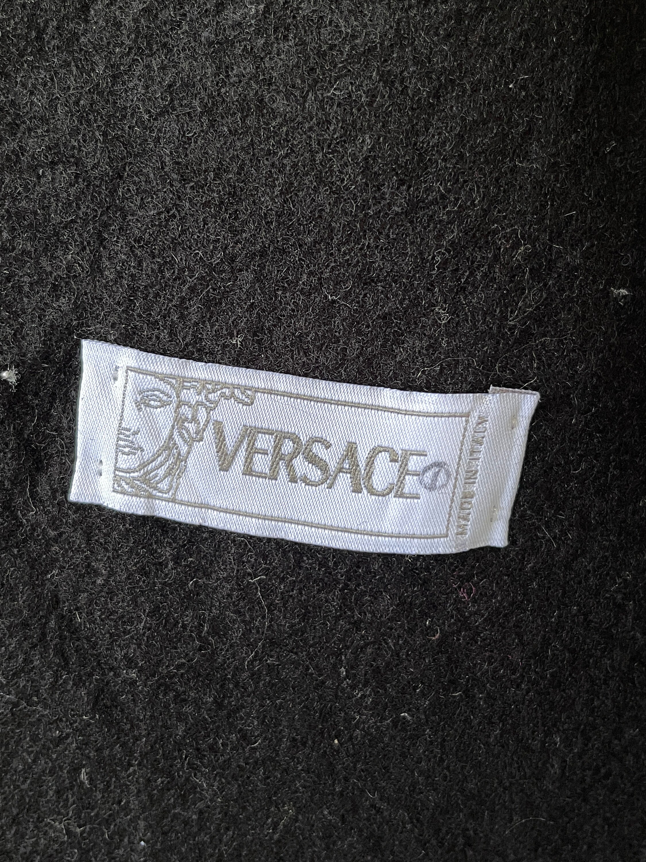 Versace Embroidery Logo Made in Italy Scarf Muffler code:kv - Etsy