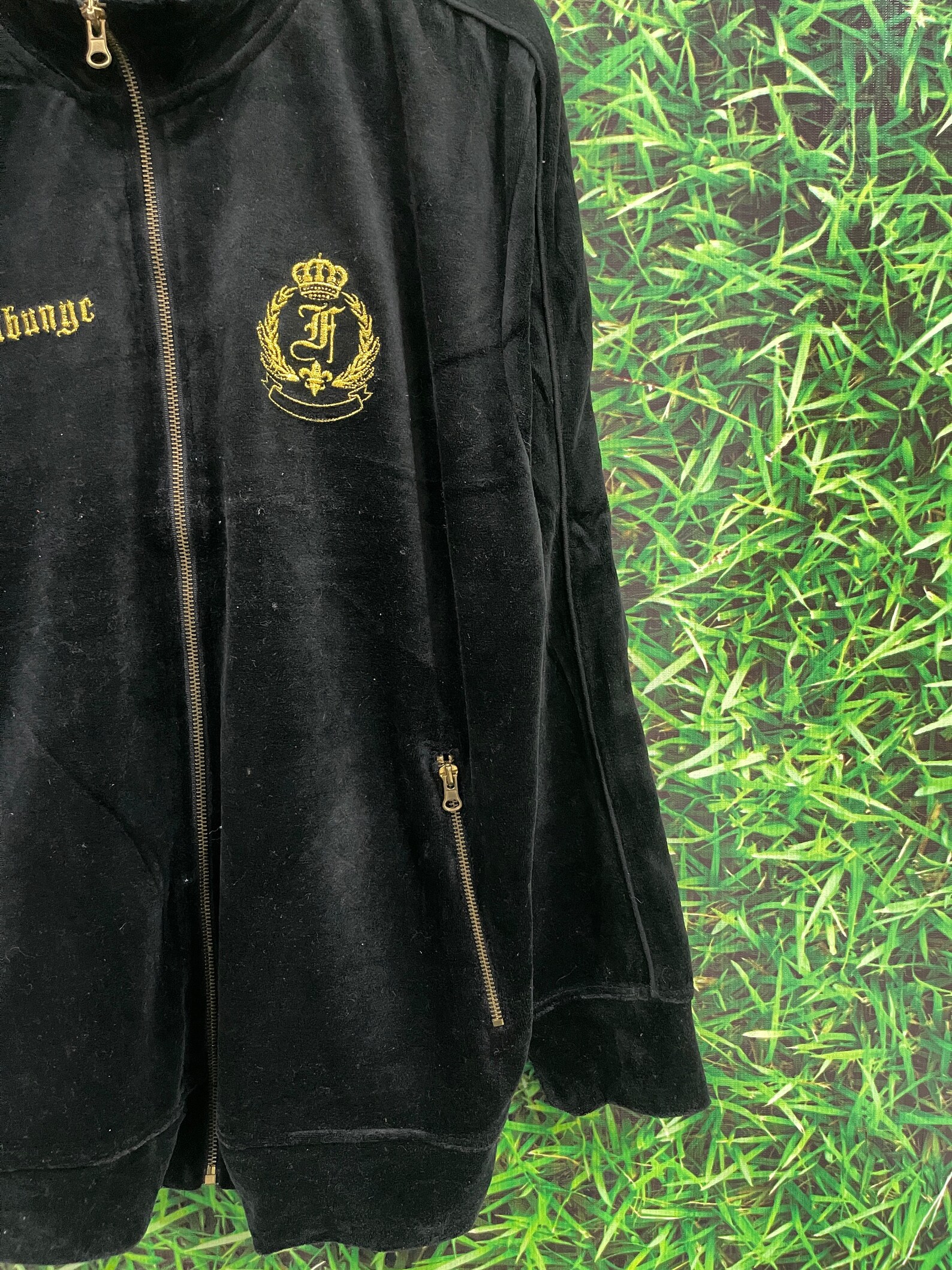 Vintage Fubu The Collection embroidery logo velvet jacket | Etsy